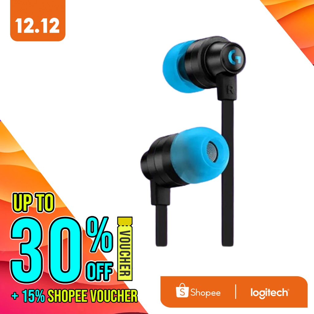 Logitech G333 Gaming Earphones with Dual Audio Drivers,In-Line Mic ...