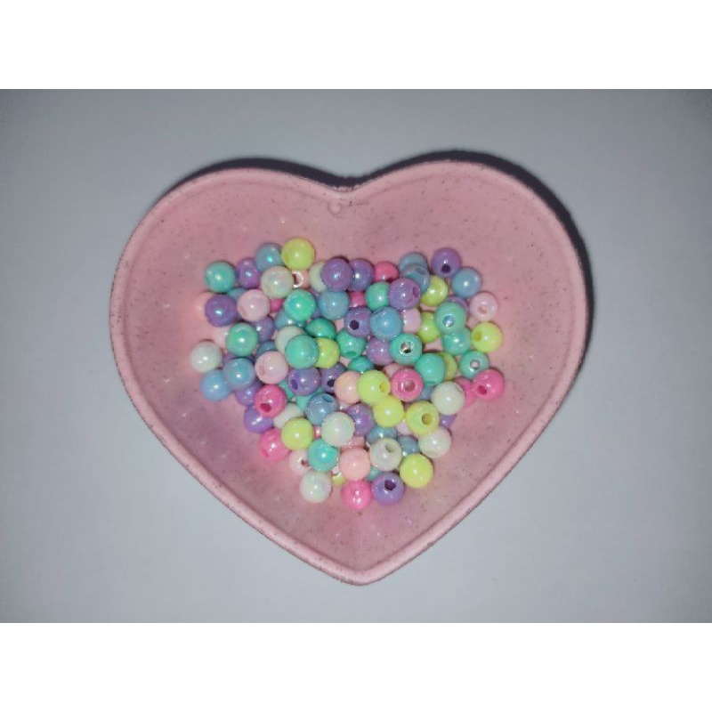 Glossy Assorted Color Beads 6mm (100pcs) | Shopee Philippines