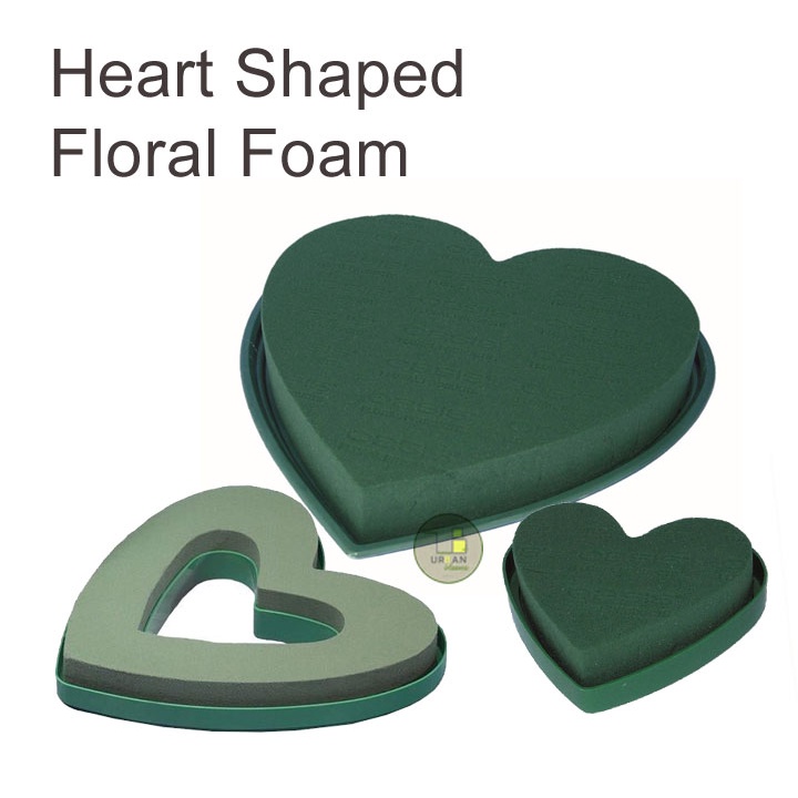 Heart Shaped OASIS Floral Foam for fresh flower arrangement with ...