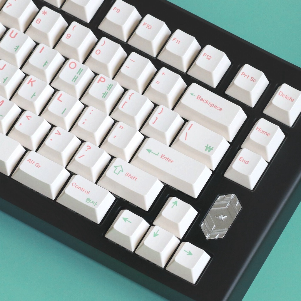 Keybox Shenpo Pink Green Korean Sub Legend Hangul Keycaps Cherry ...