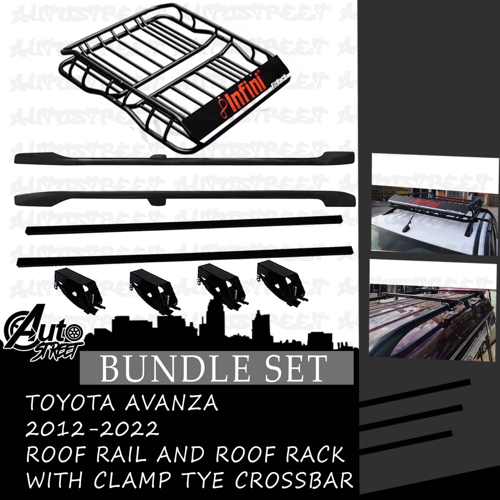 Toyota Avanza 2012-2022 Roof Rack 38x38 INFINI FITRACK Bundle with ...