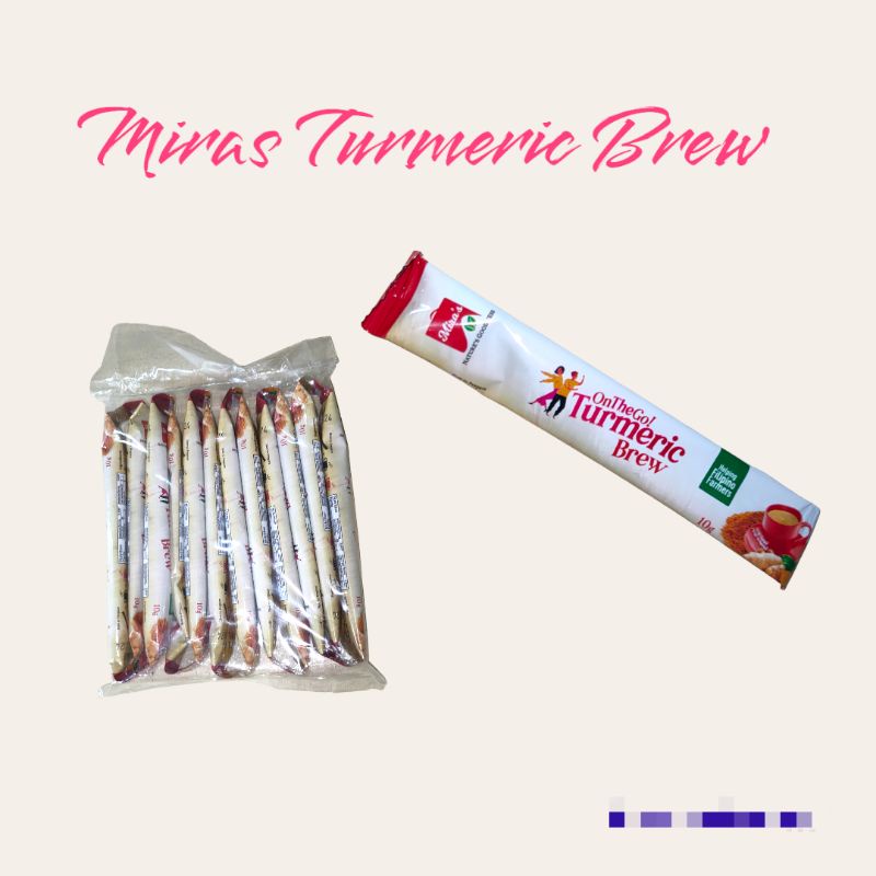 Miras Turmeric Brew Sachet on the Go retail 1 stick 10g | Shopee ...