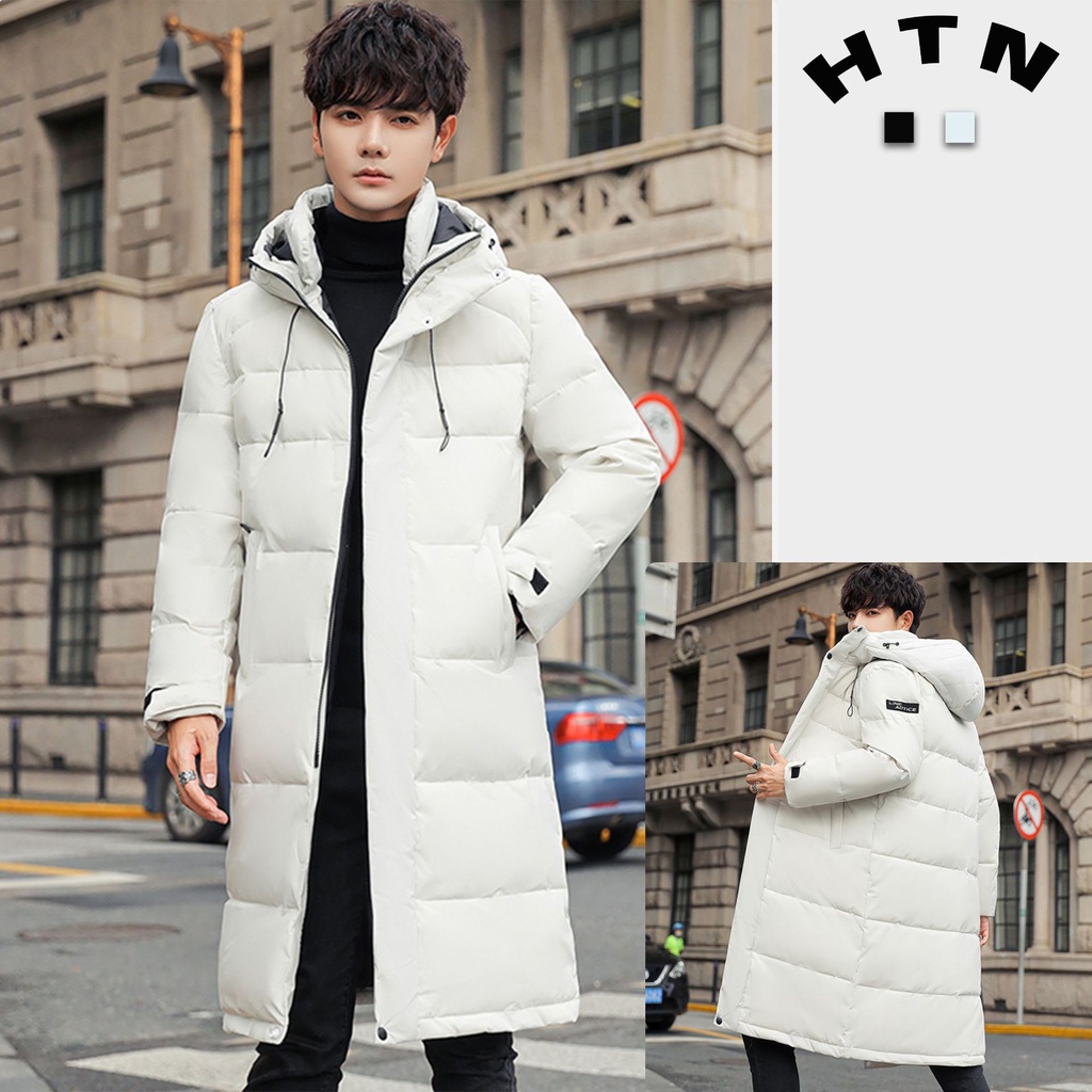Winter Extra Long Down Jacket Men's New Arrival Over-The-Knee Hooded ...