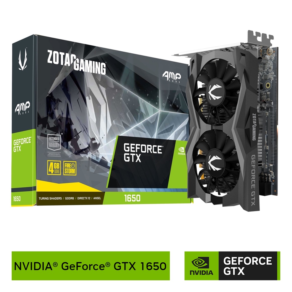 Zotac NVIDIA® GeForce® GTX 1650 AMP Core 4GB GDDR6 Graphic Card ...