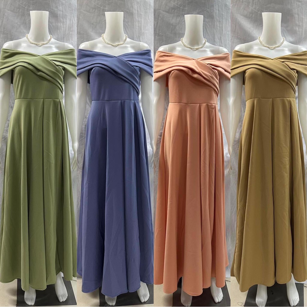Formal Cassandra Long Gown With Slit Shopee Philippines | atelier-yuwa ...