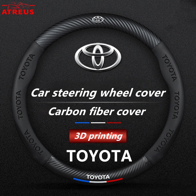 Toyota Car Steering Wheel Cover Vios Rush Wigo Innova Hilux Fortuner ...