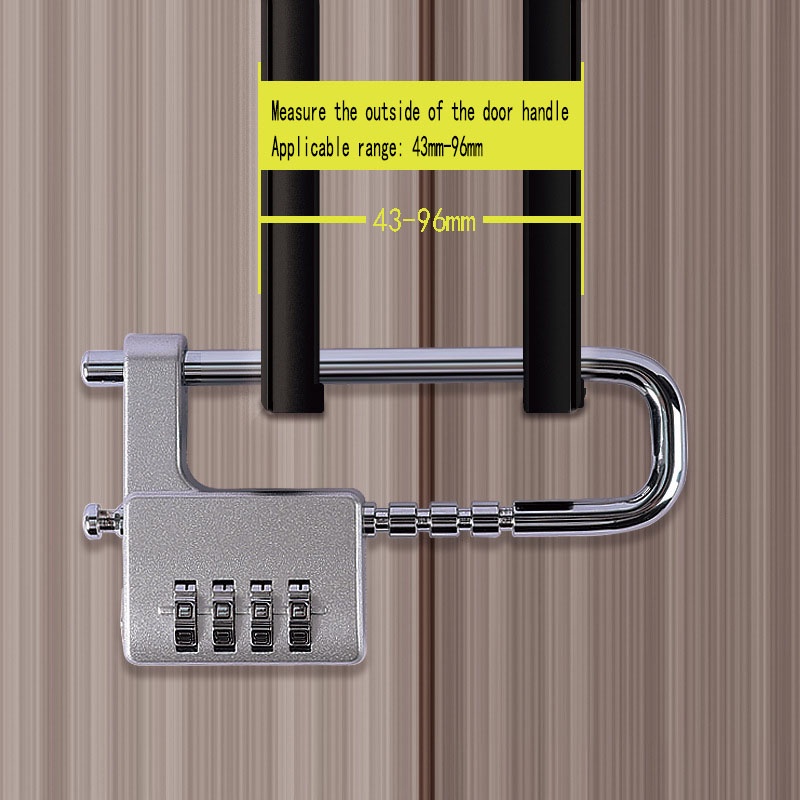 Lock Extra Long Padlock 4 DIGIT Combination Lock Heavy Duty Outdoor ...