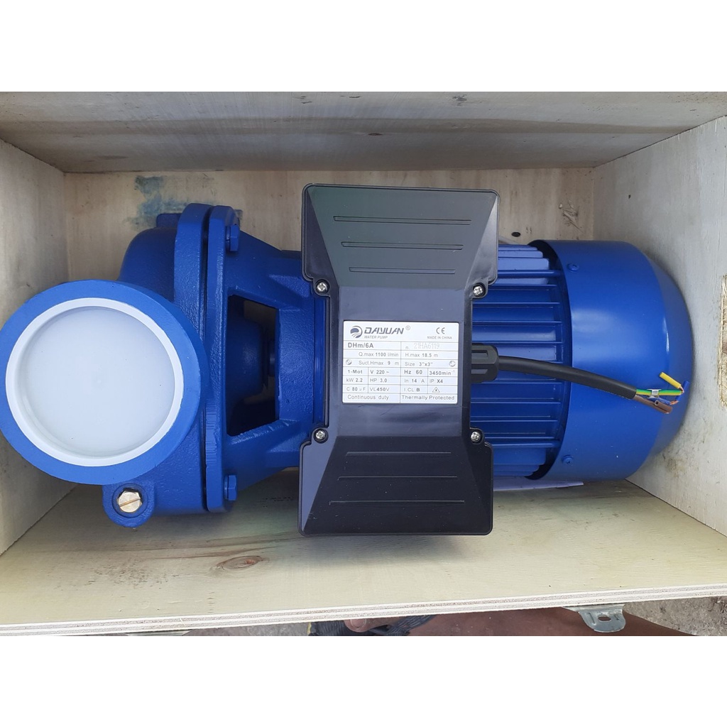 CENTRIFUGAL WATER PUMP 3HP 3'' X3'' PURE COPPER WIRE SINGLE PHASE ...