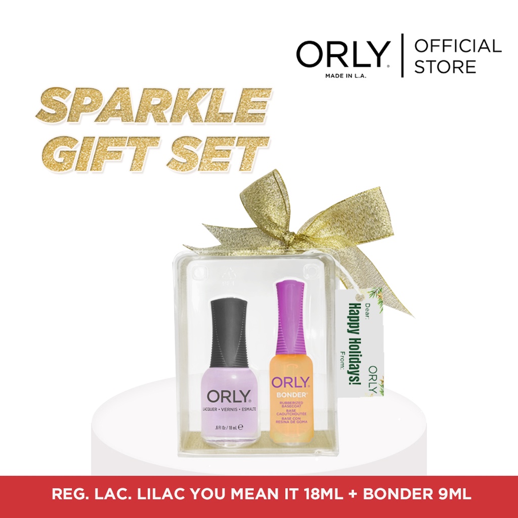 Orly Regular Lacquer Lilac You Mean It - Sparkle Gift Set (1+Bonder) | Shopee Philippines