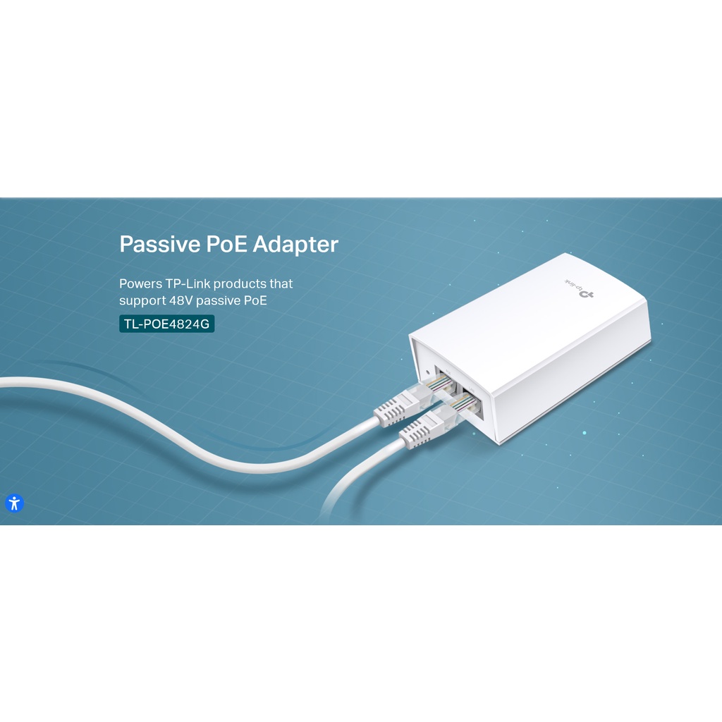 TP-LINK TL-POE4824G Gigabit 48VDC Passive PoE Adapter | Shopee Philippines