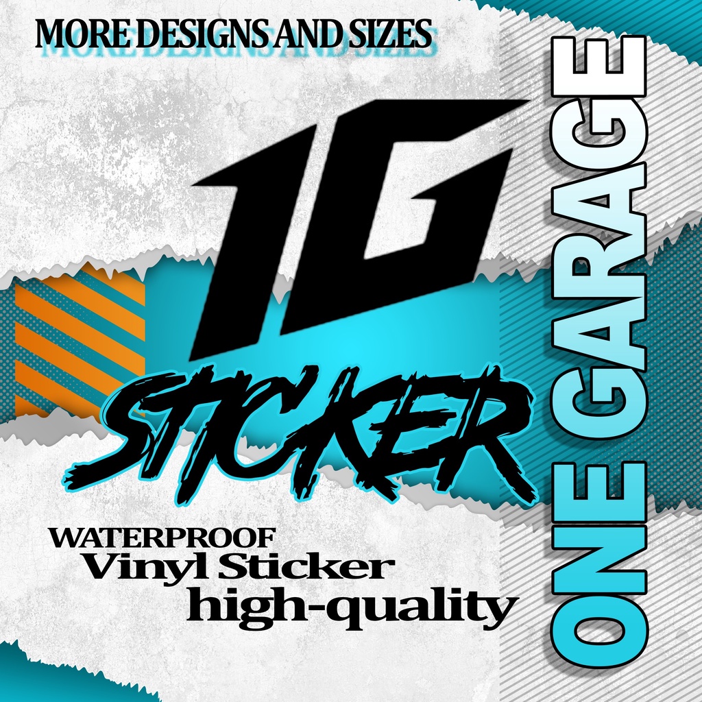 Motodeck 1G OneGarage High Quality Motorcycle stickers | Shopee Philippines