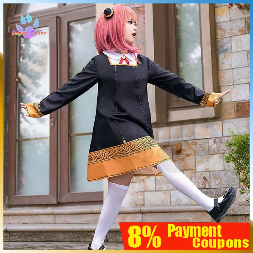 【COD】2022 SPY×FAMILY Anya Forger cosplay costume Full Set Dress Anya ...