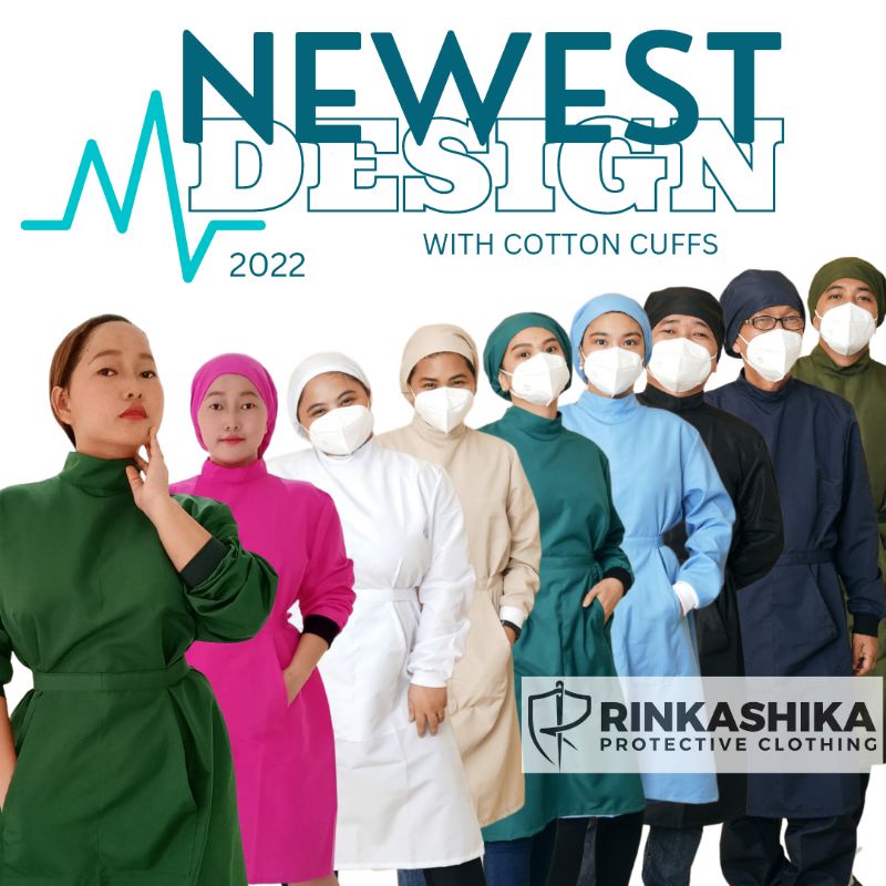 "Basic" UNISEX Water Repellent Microfiber Isolation Gown Lab Gown Smock ...