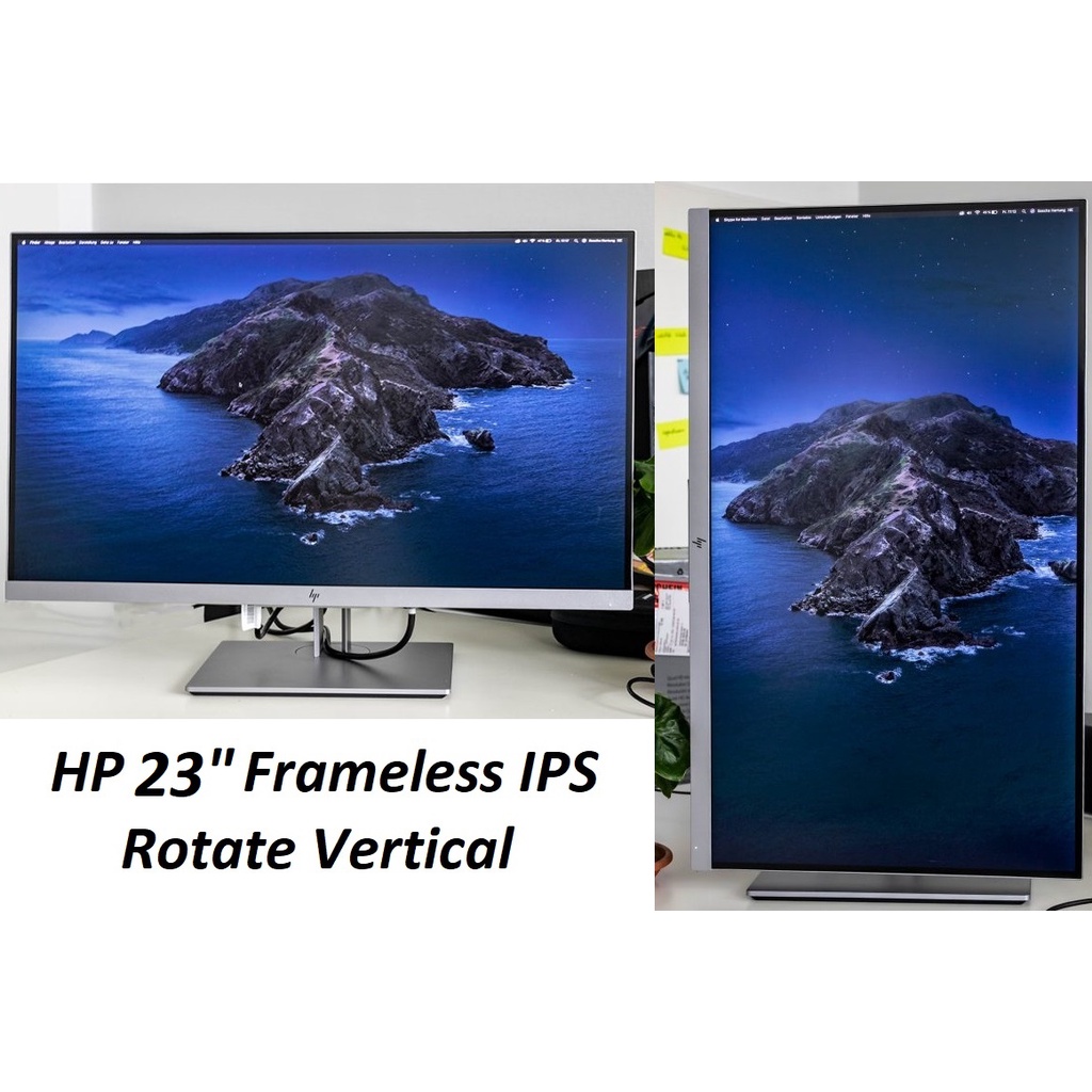 SALE!!! HP 23 inch Frameless IPS LED monitor, Rotate Vertical, Display ...