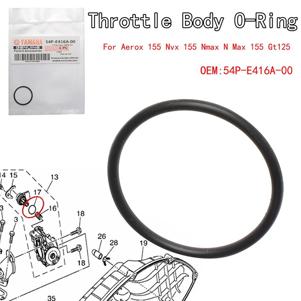 Yamaha Genuine ISC THROTTLE BODY O-Ring NAMX155 AEROX155 NVX155 NMAX ...