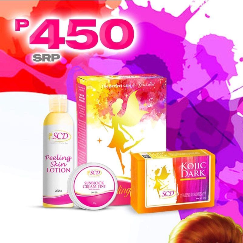 SCD PEELING SKIN LOTION BIG SET 100ML 3 IN 1 | Shopee Philippines