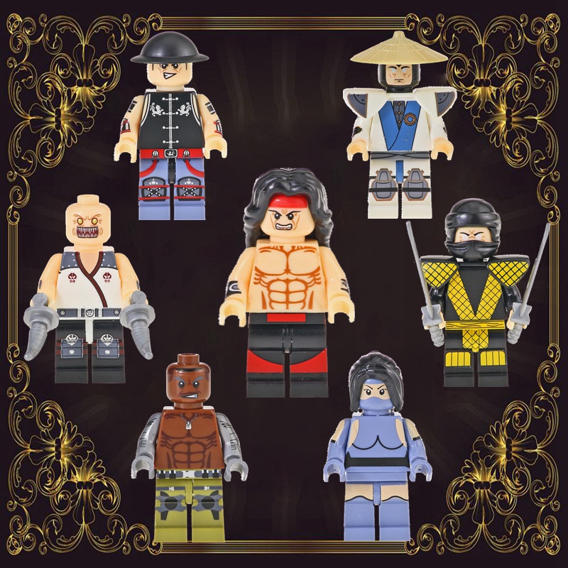 Game Mortal Kombat Sub-Zero Liu Kang Jax Birthday Gift Education Toys For Children DIY Building ...