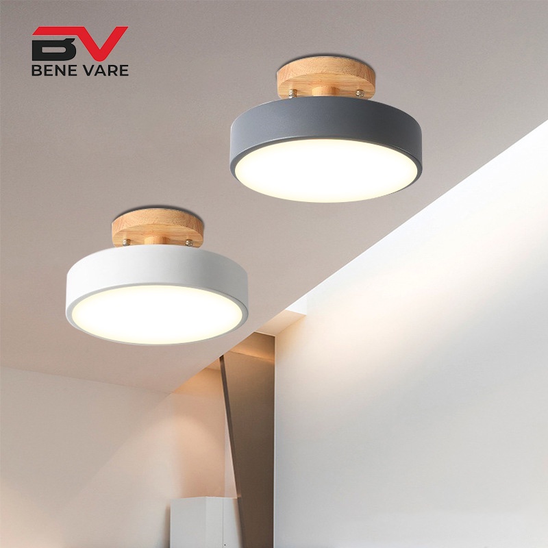 LED ceiling light nordic macaron modern minimalist creative solid wood ...