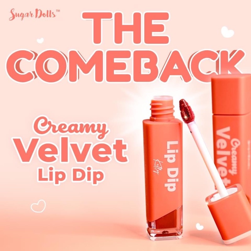 SUGAR DOLLS CREAMY VELVET LIP DIP (NEWLY IMPROVED FORMULA) | Shopee ...