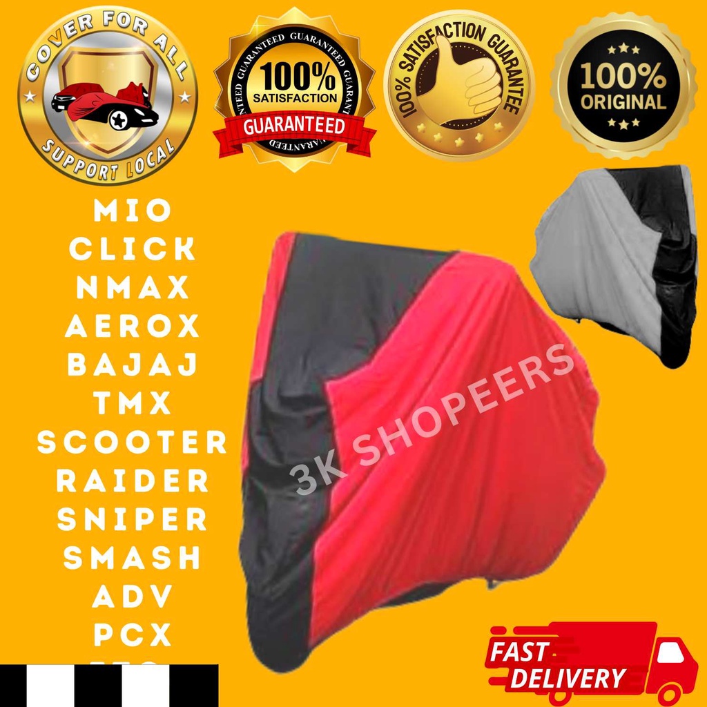 MOTORCYCLE COVER ALL TYPES MIO/ CLICK/ NMAX/ AEROX/ BAJAJ/ TMX/ SCOOTER ...