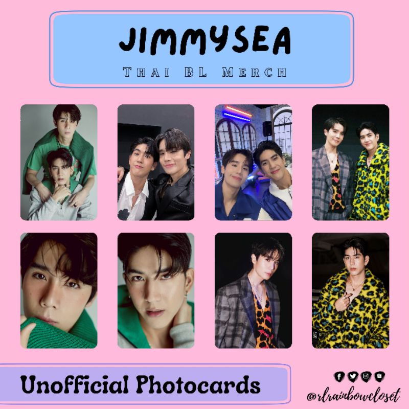 Thai BL JimmySea Photocards Jimmy Jitaraphol Sea Tawinan NomNom Tiny ...