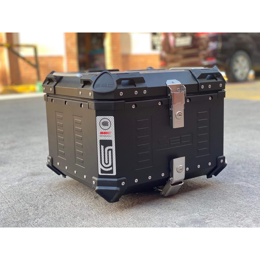 Original Sec 45 liters alloy top box with backrest EMPEROR PILIPINAS ...