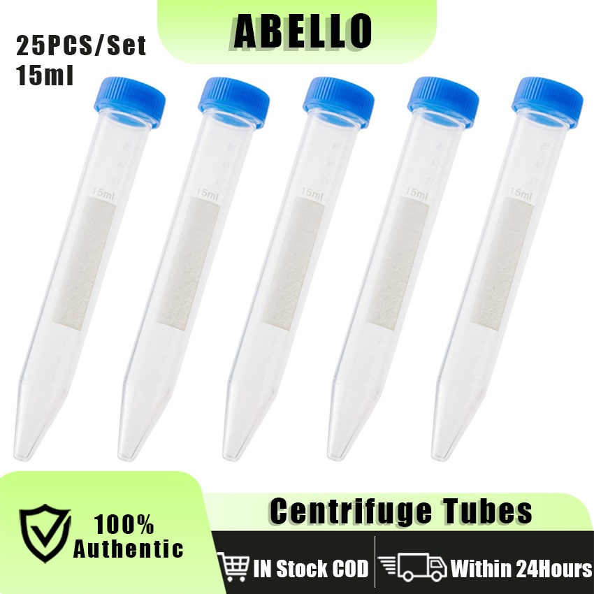 Plastic 25Pcs/kit Centrifuge Tube Conical Test tube with Cap for School ...