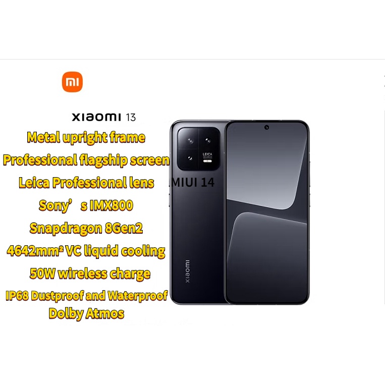Xiaomi Mi 13 Leica optical lens Snapdragon 8Gen2 processor ultra-narrow screen 120Hz high brush ...