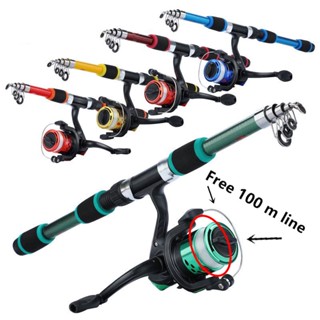 [COD]Fishing Rod and Reel Set Fishing Rods Full Set Fish rods 1.8m ...