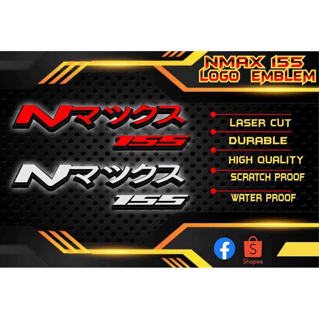 NMAX 155 Japan yamaha Motorcycle Logo Emblem Laser Cut durable and ...