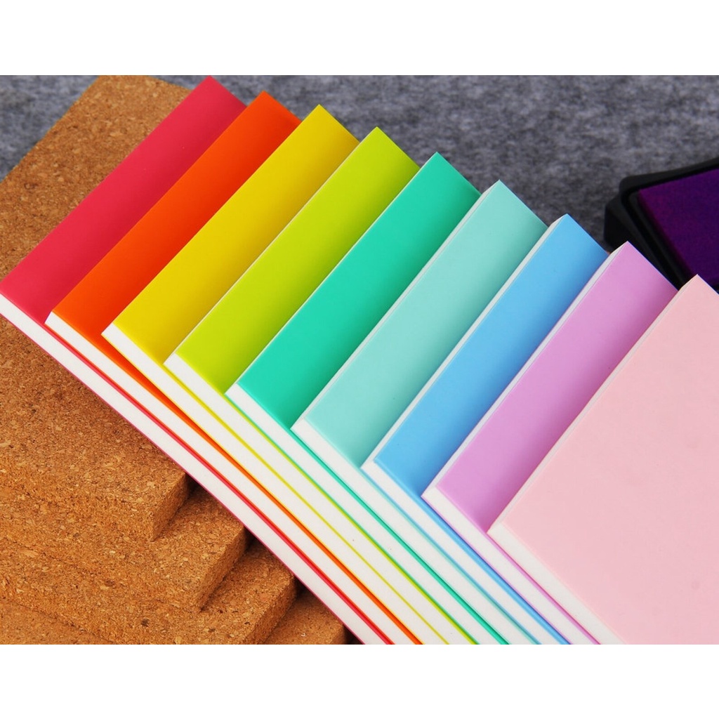 DIY Rubber Carving Block Eraser Stamp 15x10cm Bright Colors | Shopee ...
