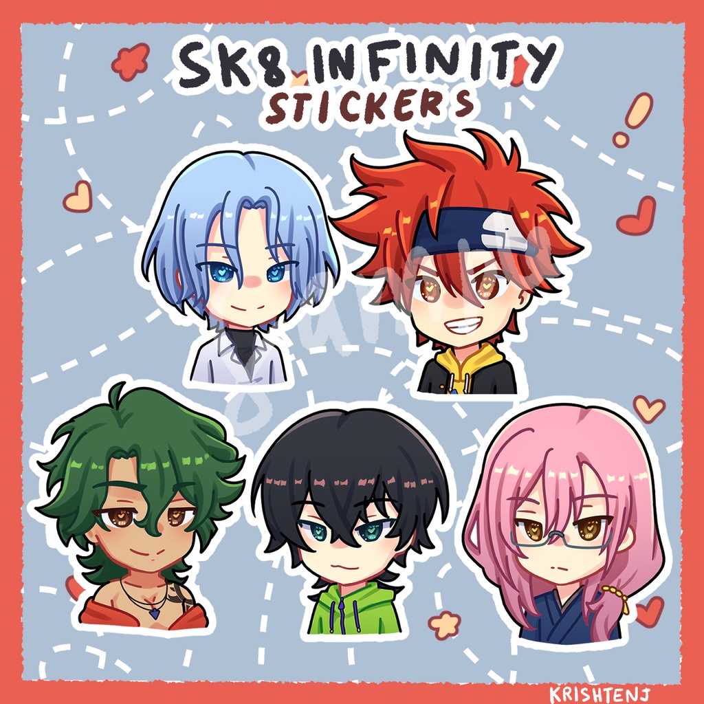 Sk8 Infinity Matte Vinyl Stickers: Krishten | Shopee Philippines