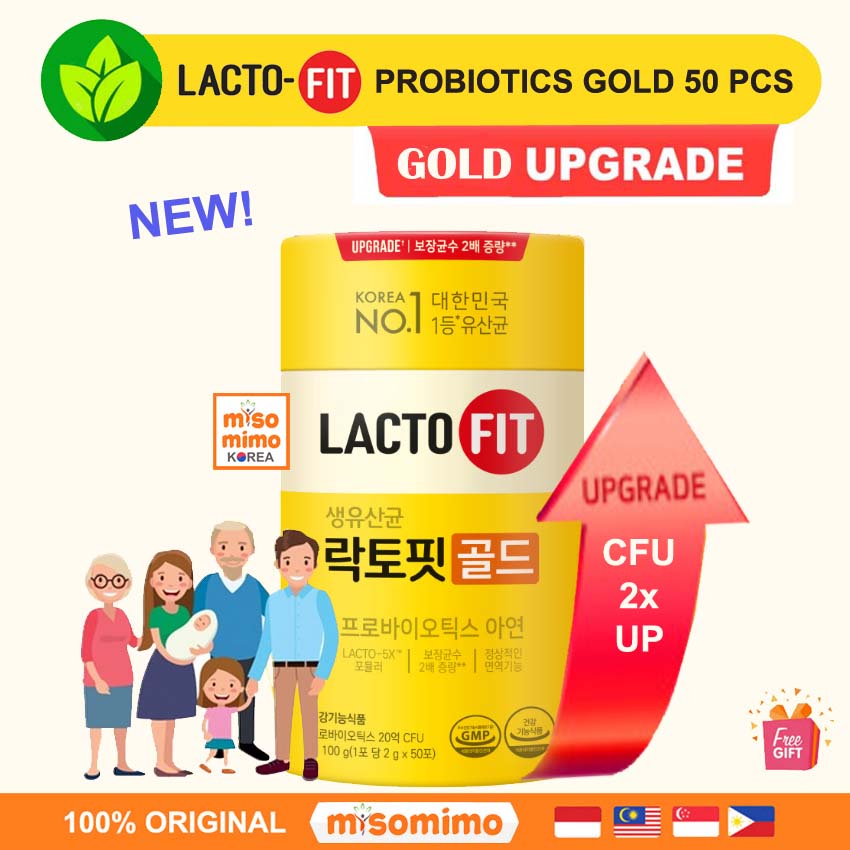 LACTOFIT Probiotic Gold Lacto Fit Korea + FREE Bonus Gift | Shopee ...