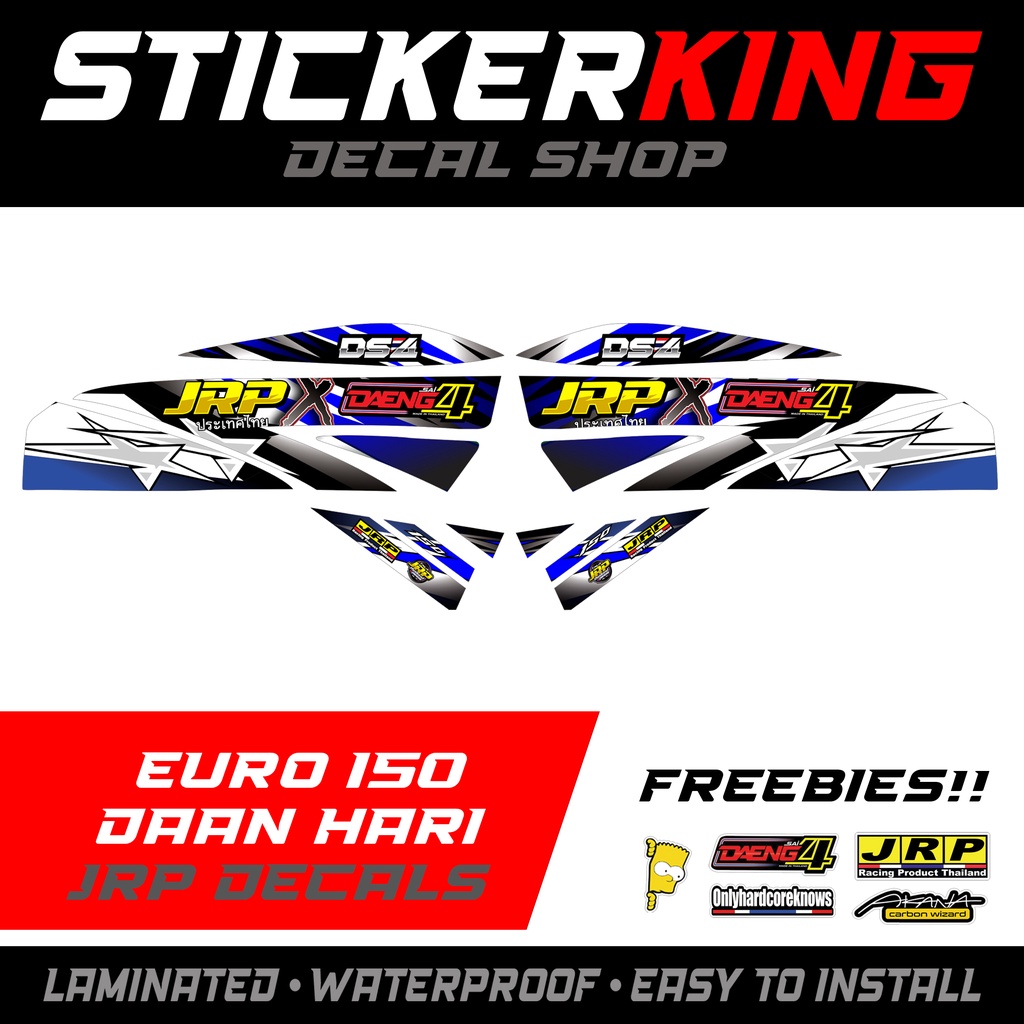 Euro 150 Daan Hari JRP Decals with freebies | Shopee Philippines
