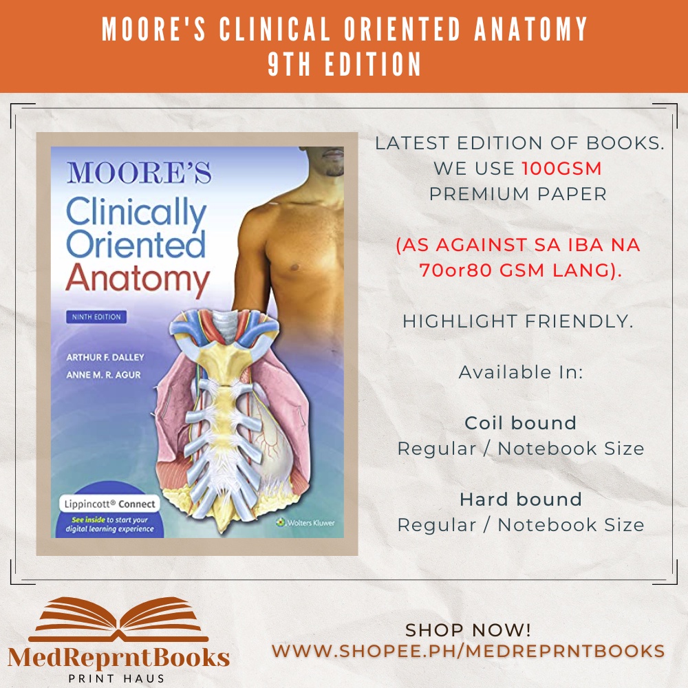 Moore Anatomy 9th Edition | Shopee Philippines