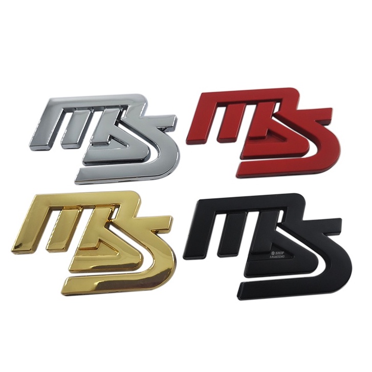 1 x Metal MAZDASPEED MS Letter Car Auto Decorative Rear Trunk Emblem ...