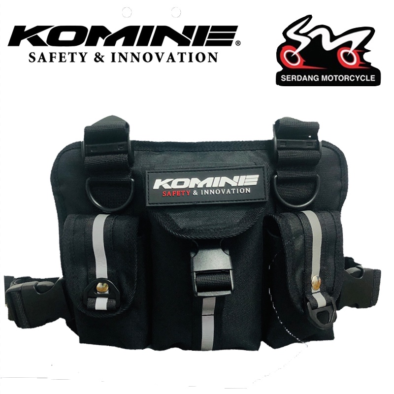 Komine Belt Bag Black Chest Bag Waterproof TaiChi Backpack Motorcycle Bag | Shopee Philippines