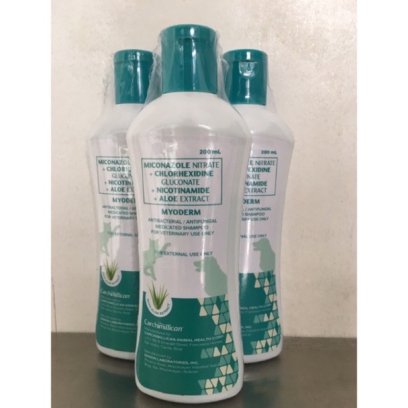 MYODERM Medicated Shampoo Antibacterial and Anti Fungal | Shopee ...