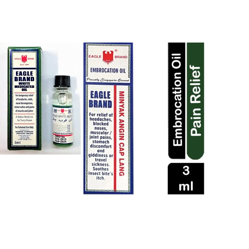 Eagle Brand Embrocation Oil-Relief of Headaches & Muscle Pain | Shopee ...