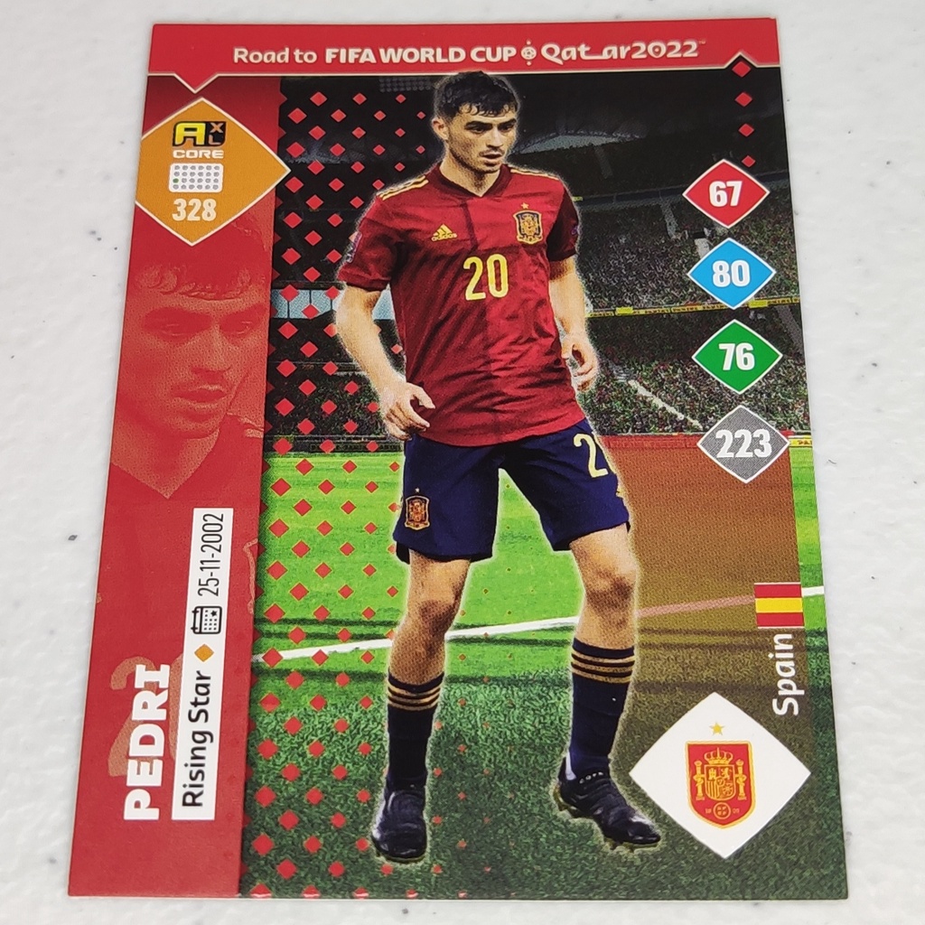 Pedri Panini Adrenalyn XL 2022 Soccer Football Card Road to FIFA World ...