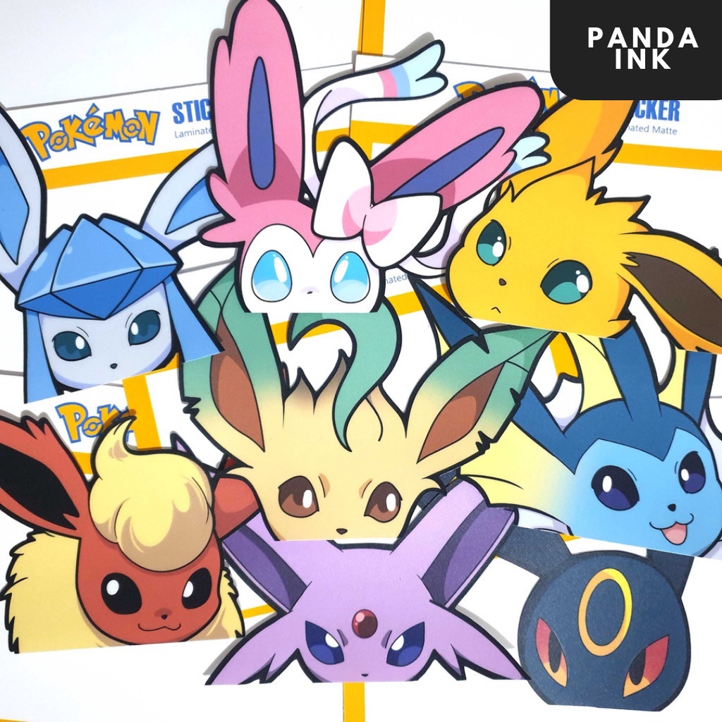 Pokemon Evee Peeker Sylveon Espeon Glaceon Flareon and more Waterproof ...