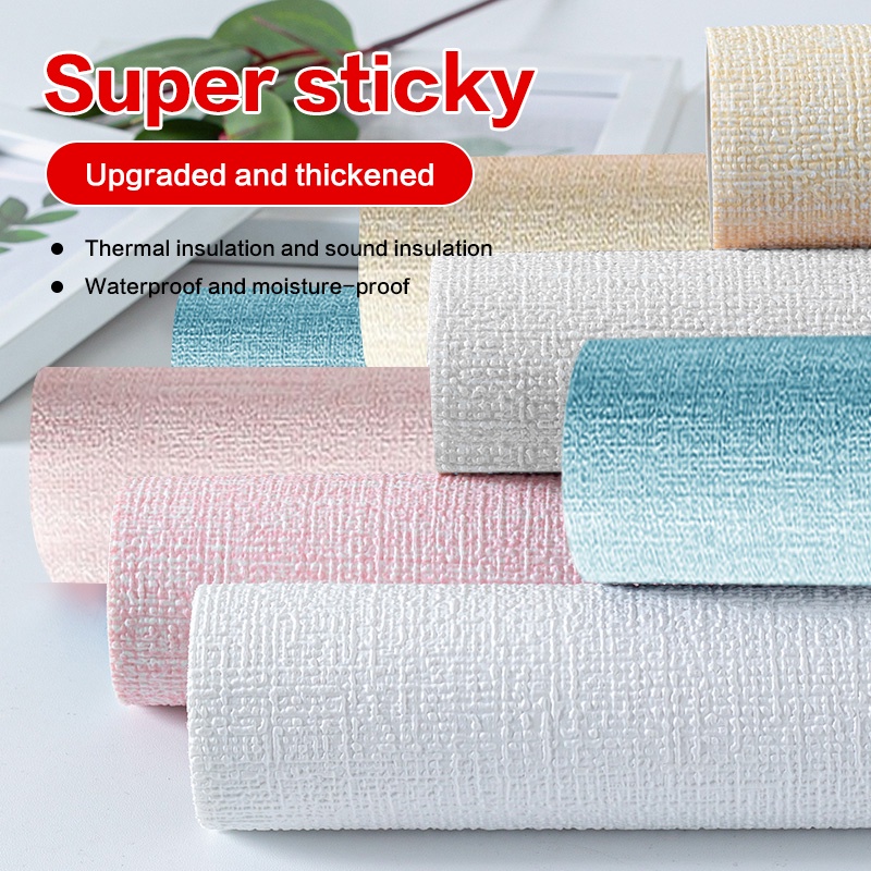 wallpaper adhesive waterproof sticker room design for wall cement 3D ...