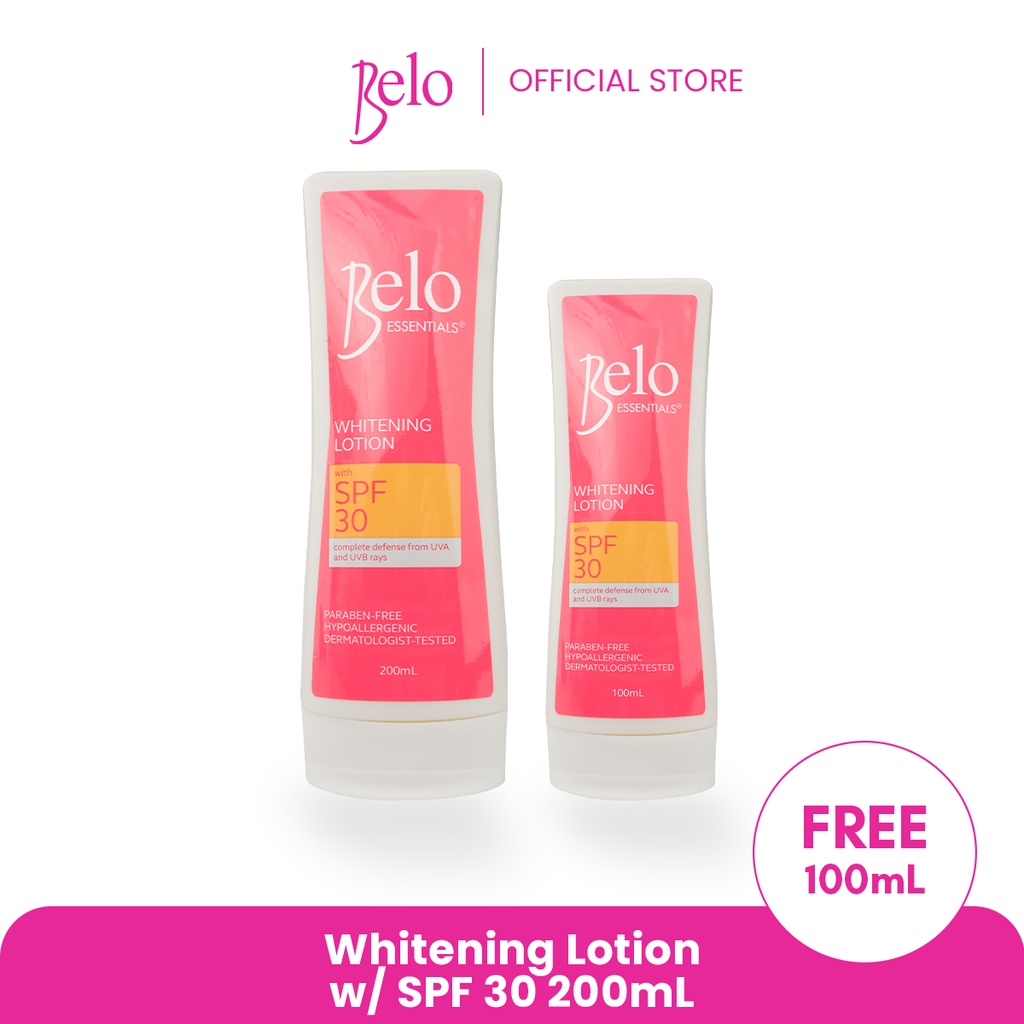 Belo Essentials Whitening Lotion W/ SPF30 200mL + Free 100mL | Shopee ...
