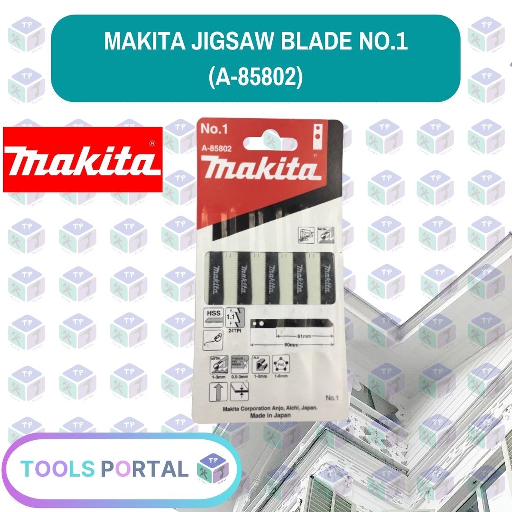 Makita Jigsaw Blade No. 1, 2 & 3 (5pcs./Pack) | Shopee Philippines