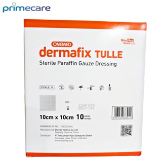 Onemed Dermafix Tulle Wound Plaster 10x10cm/Paraffin Gauze Bandage ...