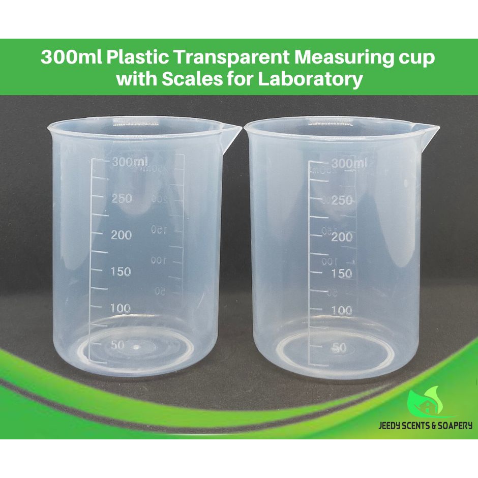 300ml Plastic Transparent Measuring cup with Scales for Laboratory ...