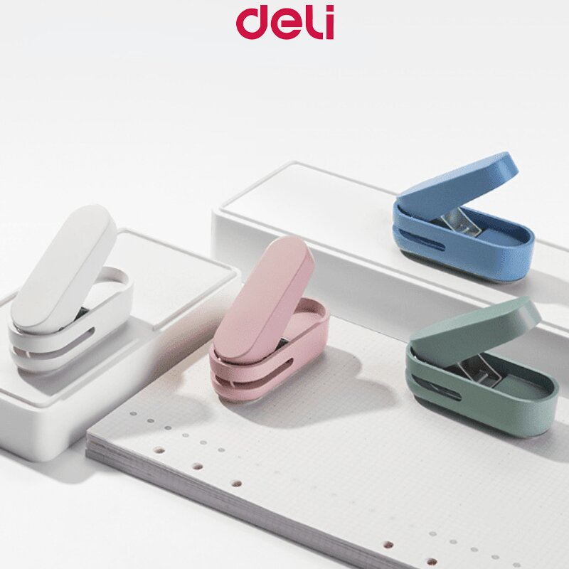 Nusign by Deli 1 Hole Paper Punch Mini Handheld Puncher Metal Round ...