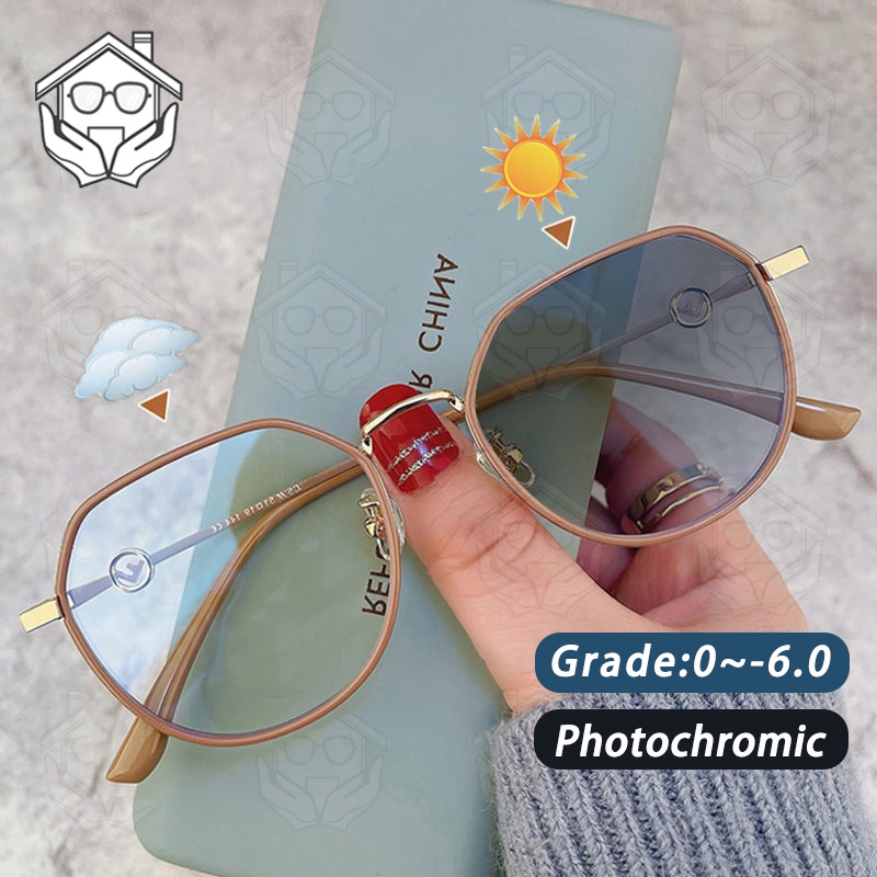 Graded Glasses For Women Men Photochromic Grey or Anti Radiation ...