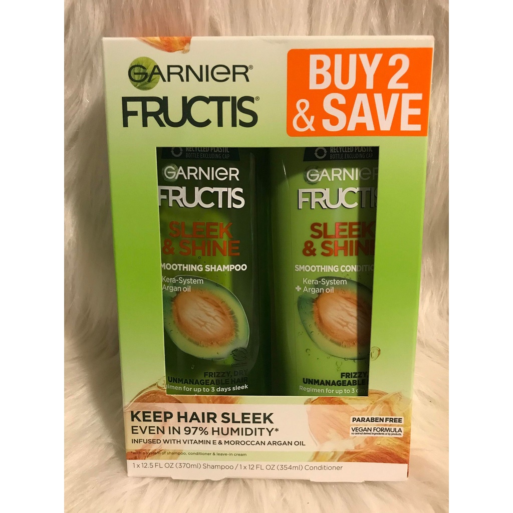 Garnier Fructis Active Fruit Protein Sleek & Shine Shampoo ...