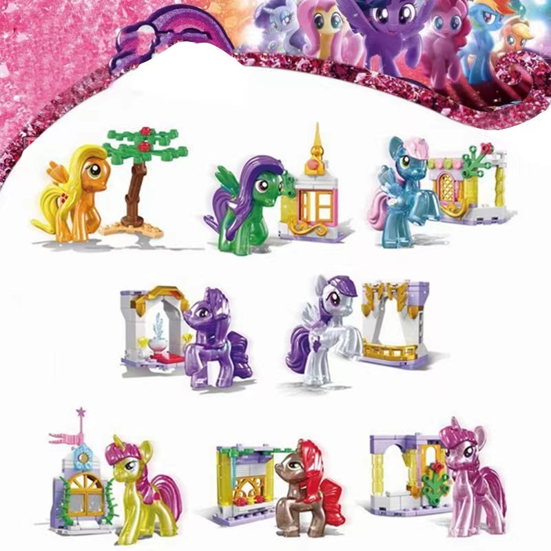8in1 My little Pony building Blocks Dream Friendship Castle Assembled ...